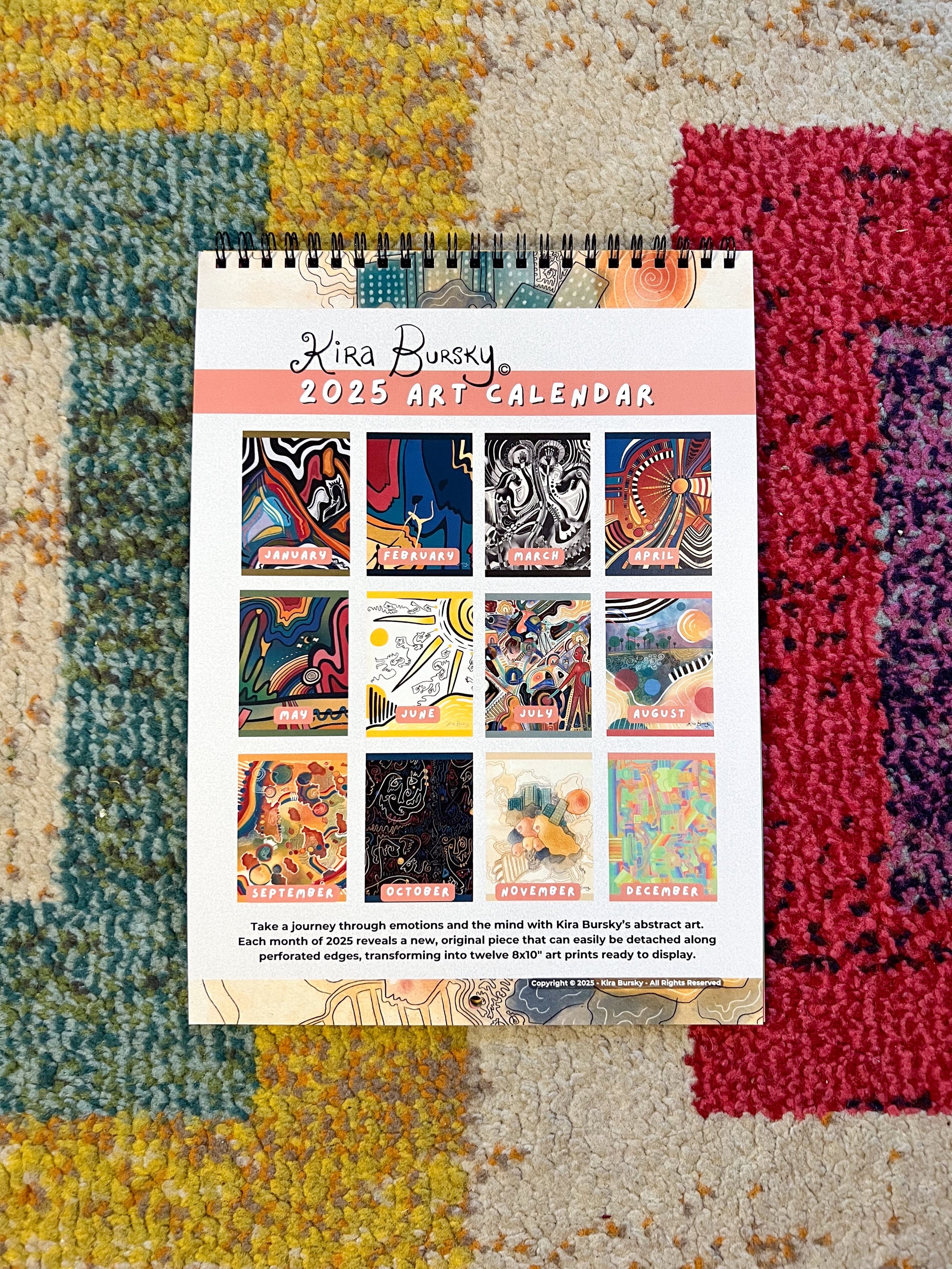 2025 Perforated Art Calendar – All Around Artsy Fashion