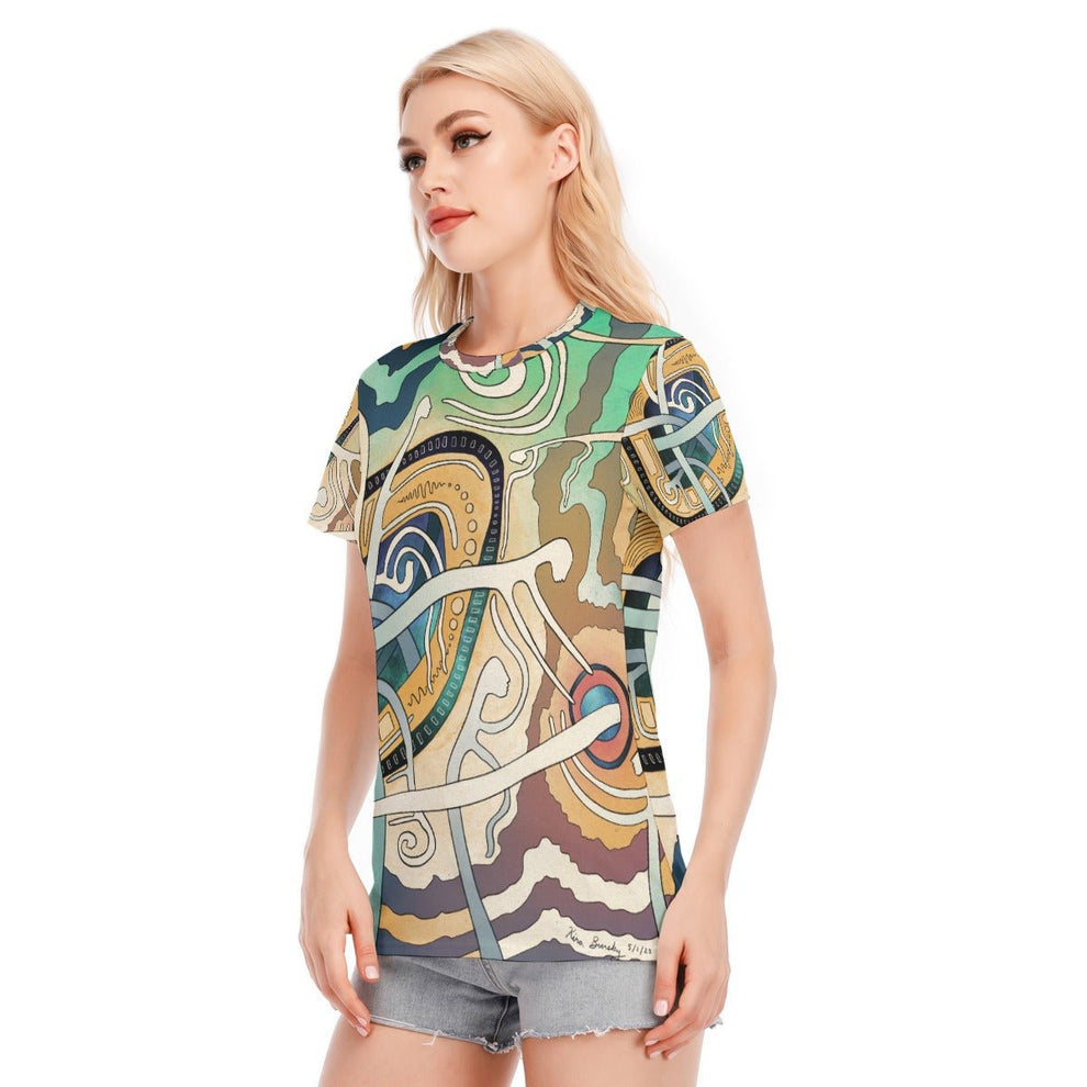 "Meet-And-Greet" - Women's T-Shirt – All Around Artsy Fashion